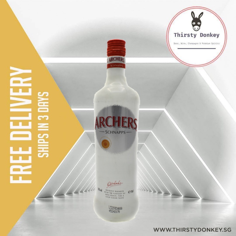 ARCHERS PEACH SCHNAPPS 700ML | Shopee Singapore