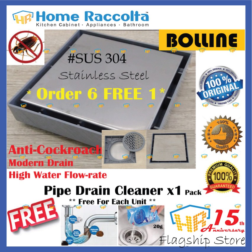 Stainless Steel Floor Grating Floor Trap Anti-Cockroach ABS Base ...