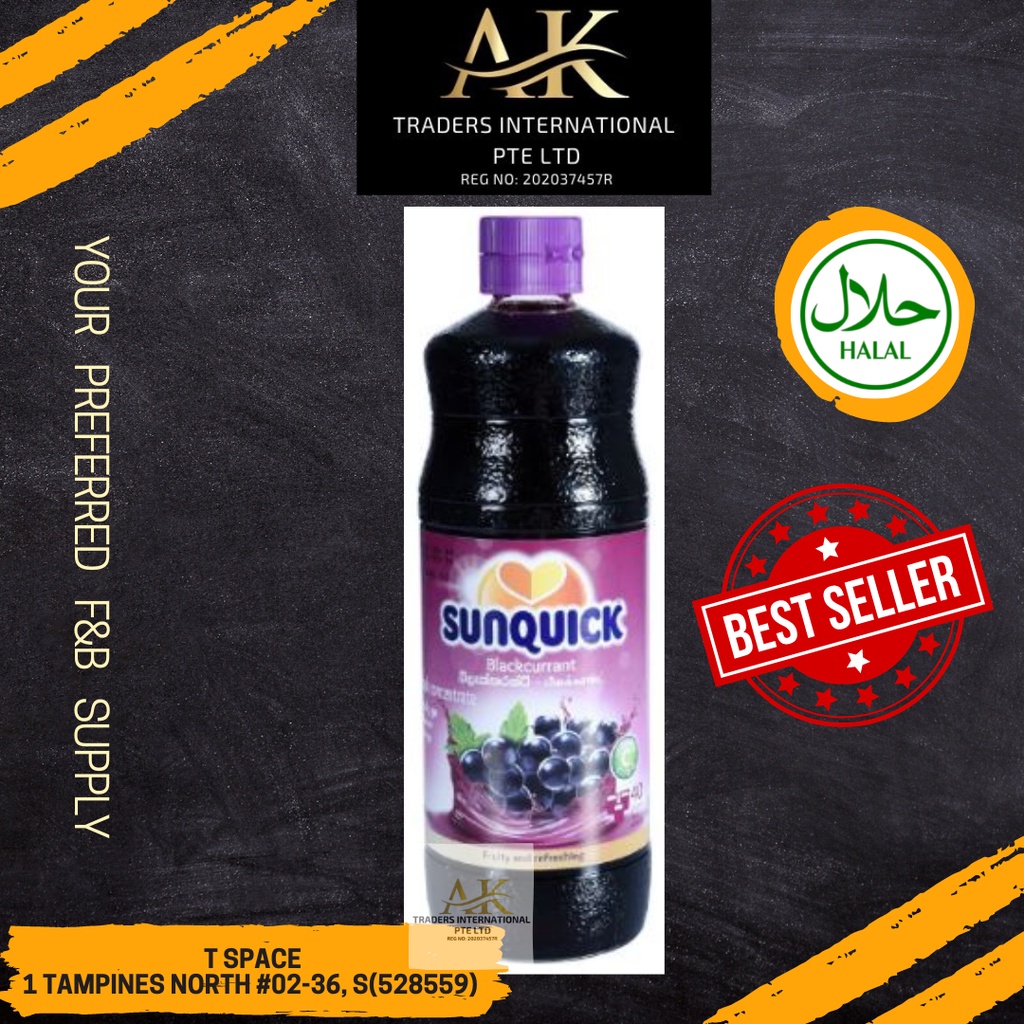 SUNQUICK BLACKCURRANT 840ML | Shopee Singapore