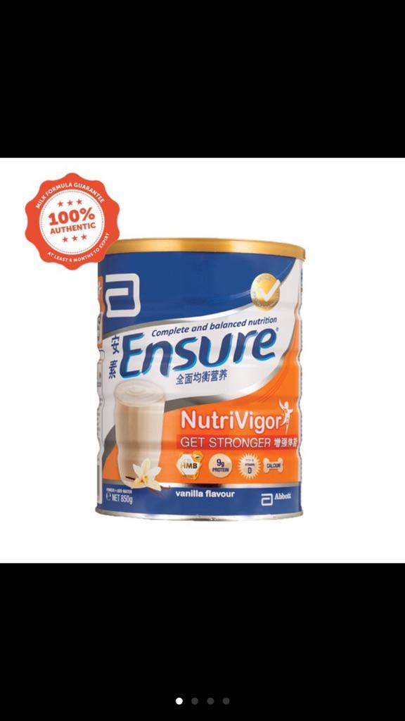 Ensure Nutrivigor Powder Adult Nutrition - Vanilla 850g | Shopee Singapore