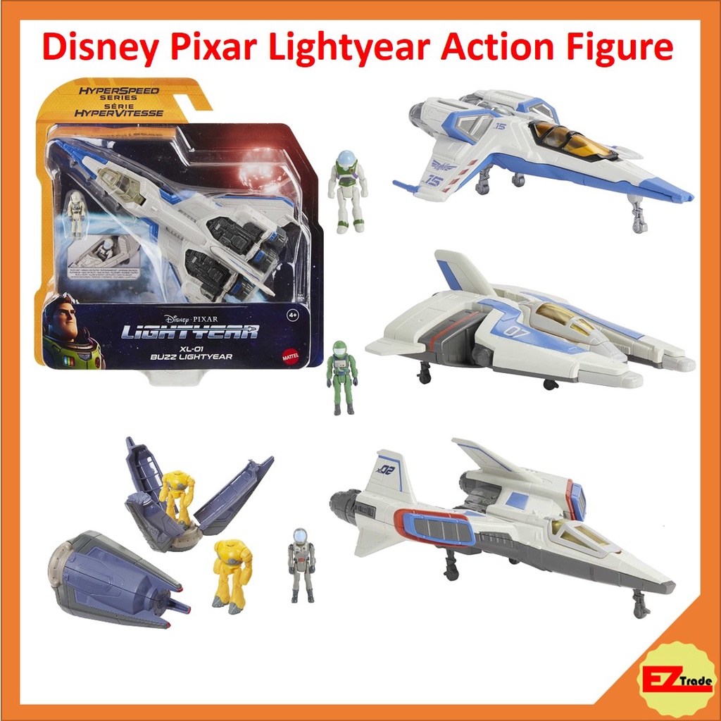 Mattel Disney Pixar Lightyear Hyperspeed Series Spaceship & Buzz ...