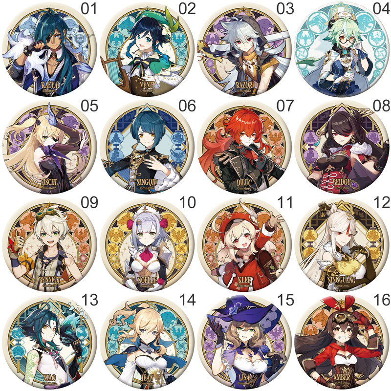 Genshin Impact Pins Toys & Games Video Games etna.com.pe