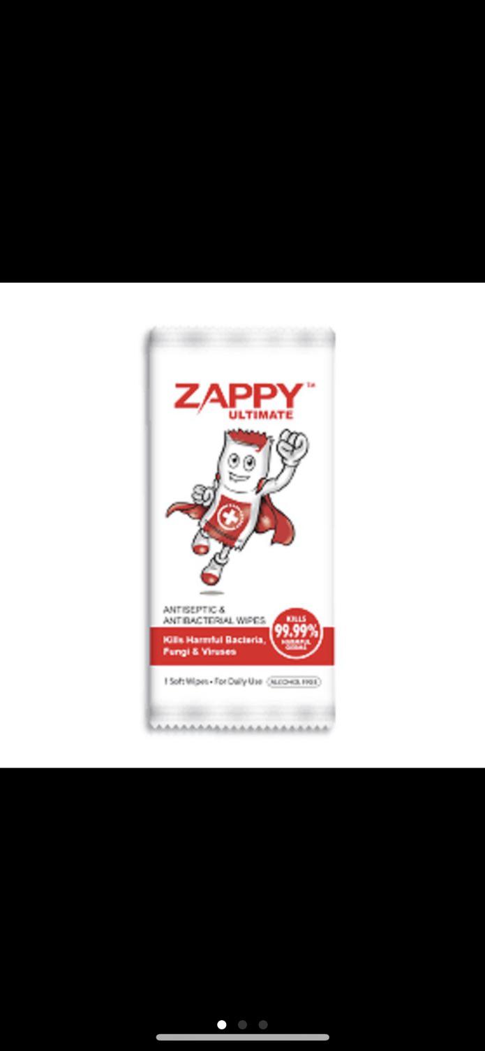 Zappy Ultimate Antiseptic Wipes 1s x 100 Sheets | Shopee Singapore