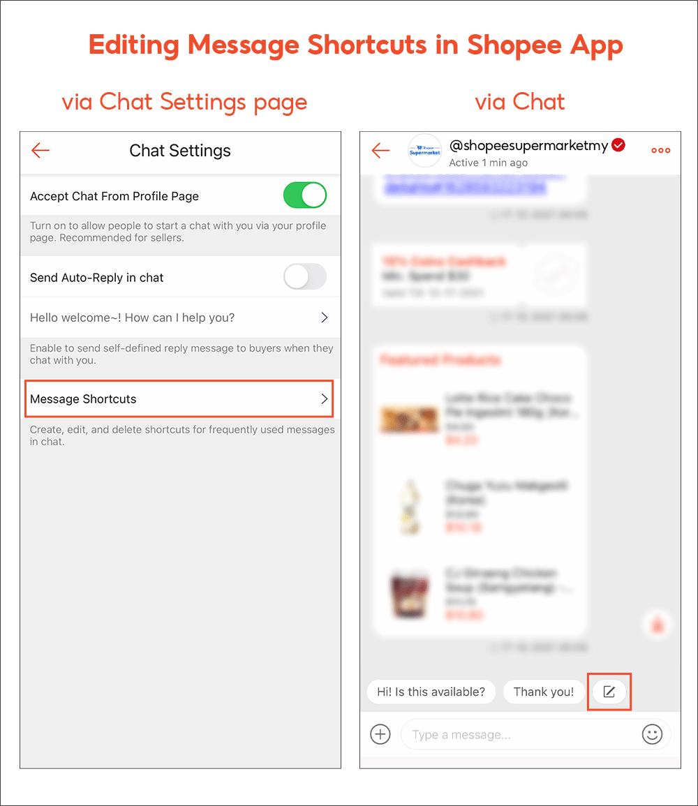 Chat Message Shortcuts | MY Seller Education [Shopee]