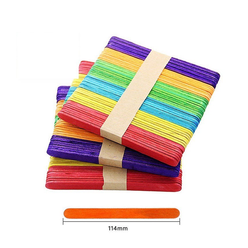 Ice Cream Stick Colour 114 x 10mm | Shopee Singapore