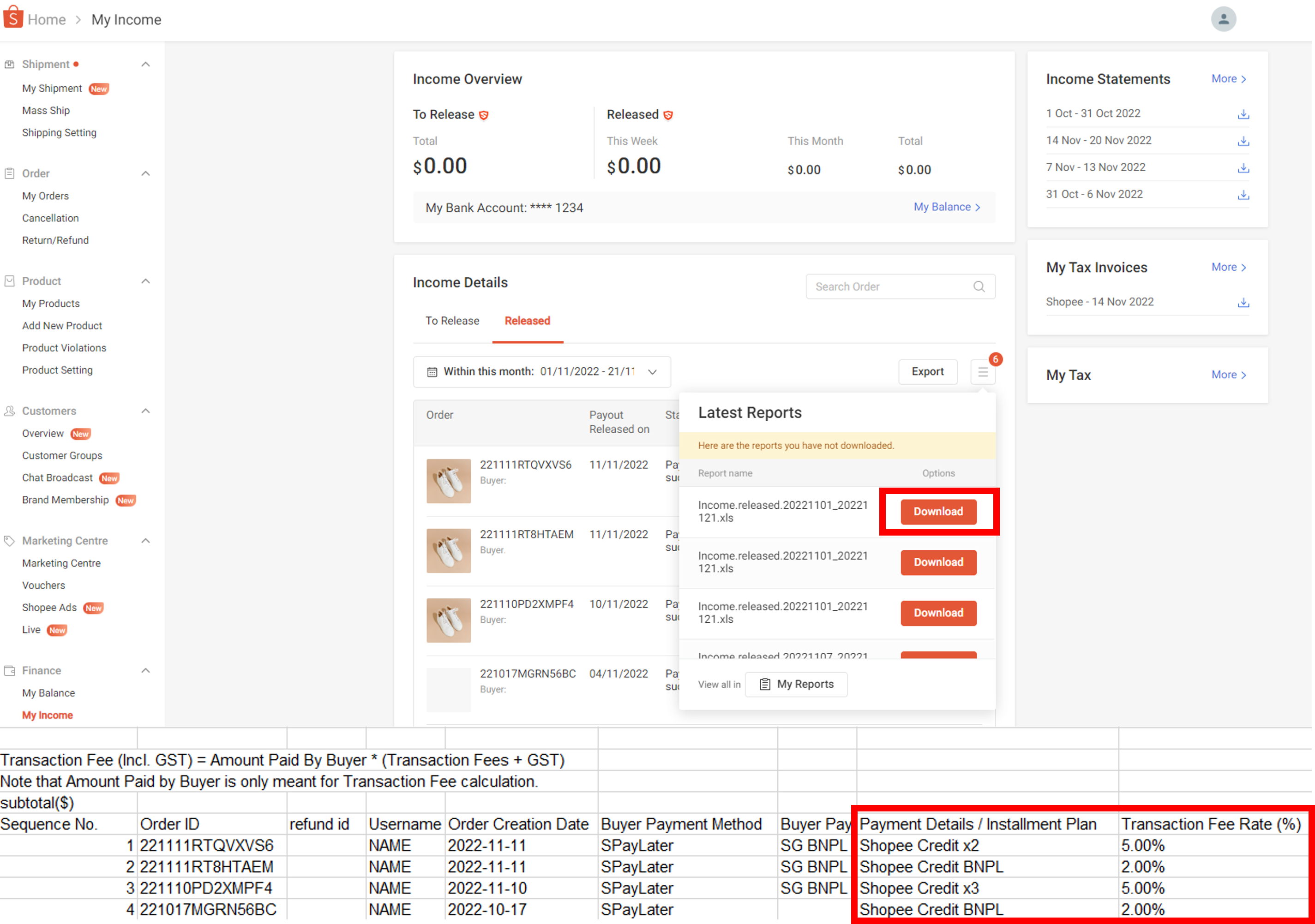 How are SPayLater Orders Shown in My Income? | Shopee SG Seller ...