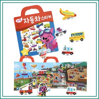 PINGFONG Sticker Bag sticker book Pinkfong babyshark bag sticker Role ...
