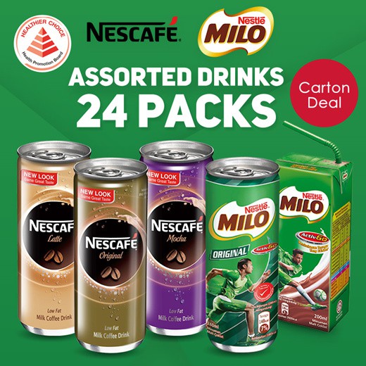 NESTLE Milo Can/Milo Packet/Nescafe Original/Mocha/Latte Carton (Long ...