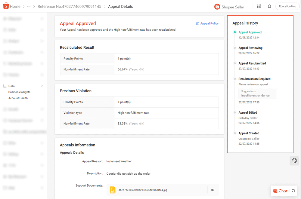 Penalty appeals | SG Seller Education [Shopee]