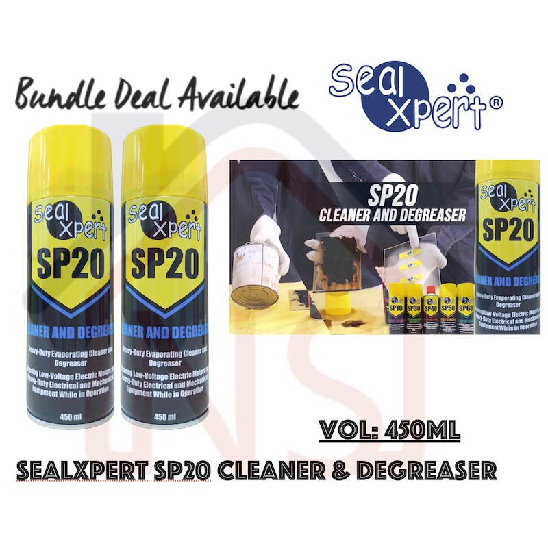 SealXpert Cleaner and Degreaser SP20 / Aerosol Oil Remover / Grease ...