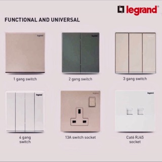 Legrand Galion Designer Switch and Socket colour | Shopee Singapore