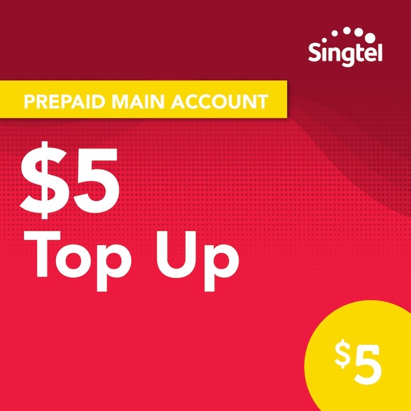 SingTel Hi $5 prepaid card Top-up | Shopee Singapore