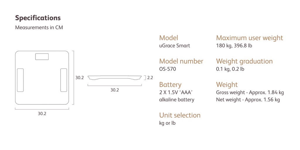 OSIM uGrace Smart Body Composition Monitor | Shopee Singapore