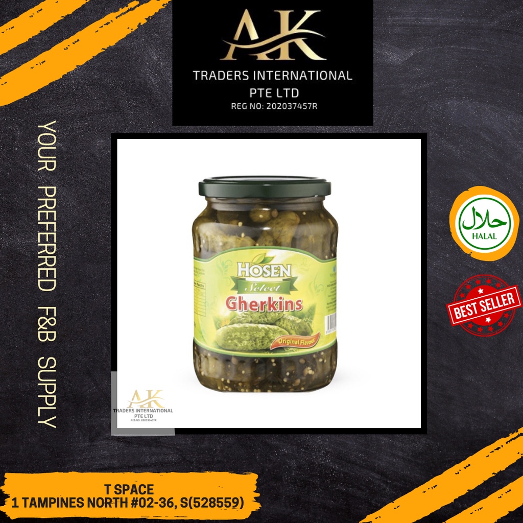 HOSEN BABY GHERKINS | HALAL | 680G | Shopee Singapore