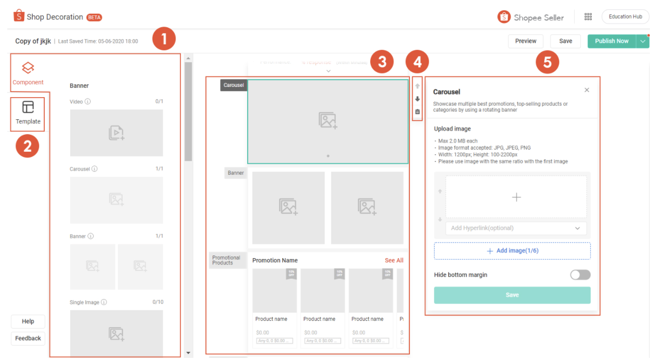 Navigating the Premium Shop Decoration window | Shopee PH Seller ...