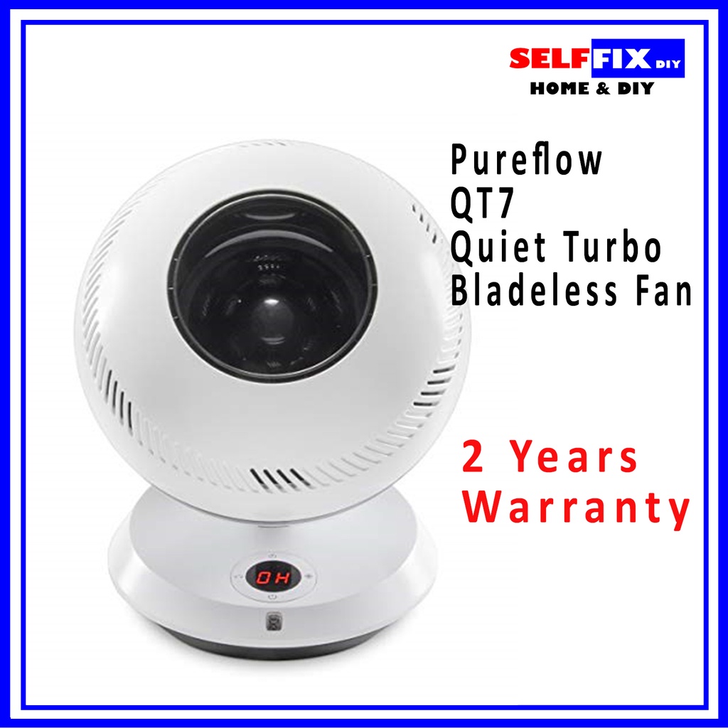 Pureflow QT7 Quiet Turbo Bladeless Fan (2 Yrs Local Warranty) (No blade ...