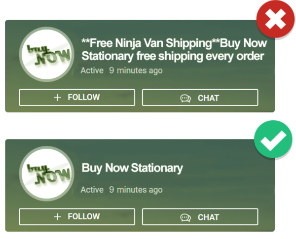 Shopee's policy on shop names | MY Seller Education [Shopee]