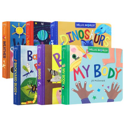 Hello World Board Book series Solar System,weather, Body Board ...