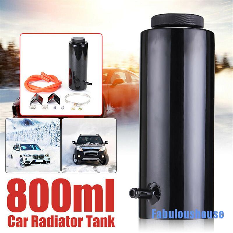 Universal Cylinder Radiator Coolant Aluminum Catch Tank Overflow ...