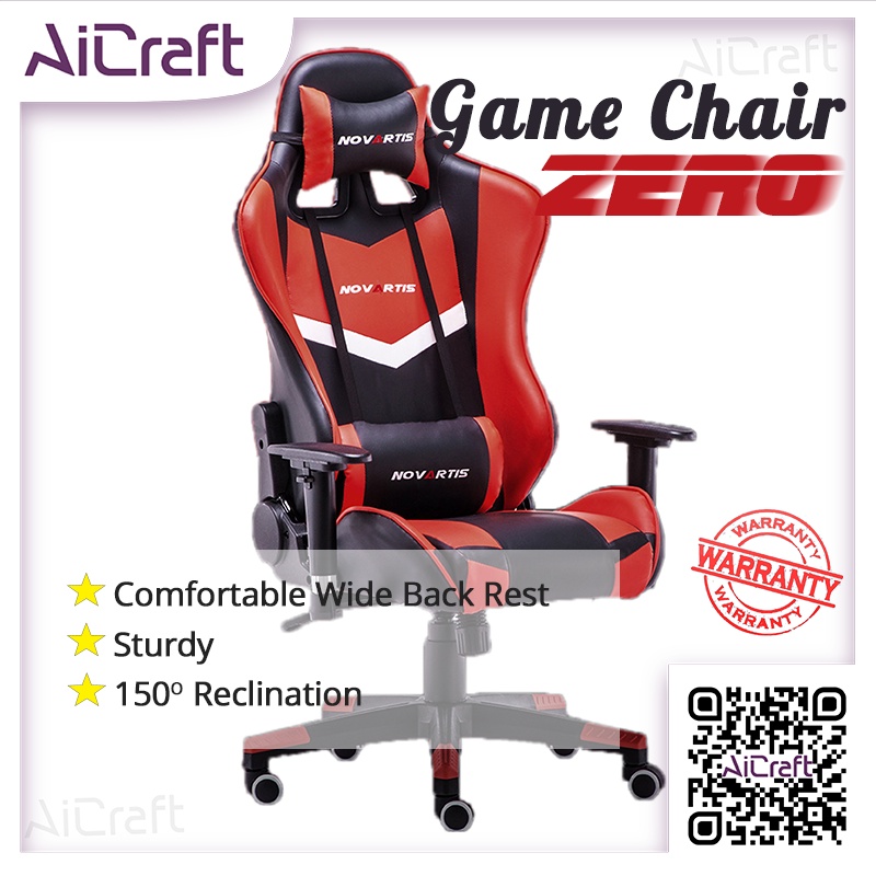Gaming Chair ZERO E-Sports Secret Home PU Leather Adjustable Armrest ...
