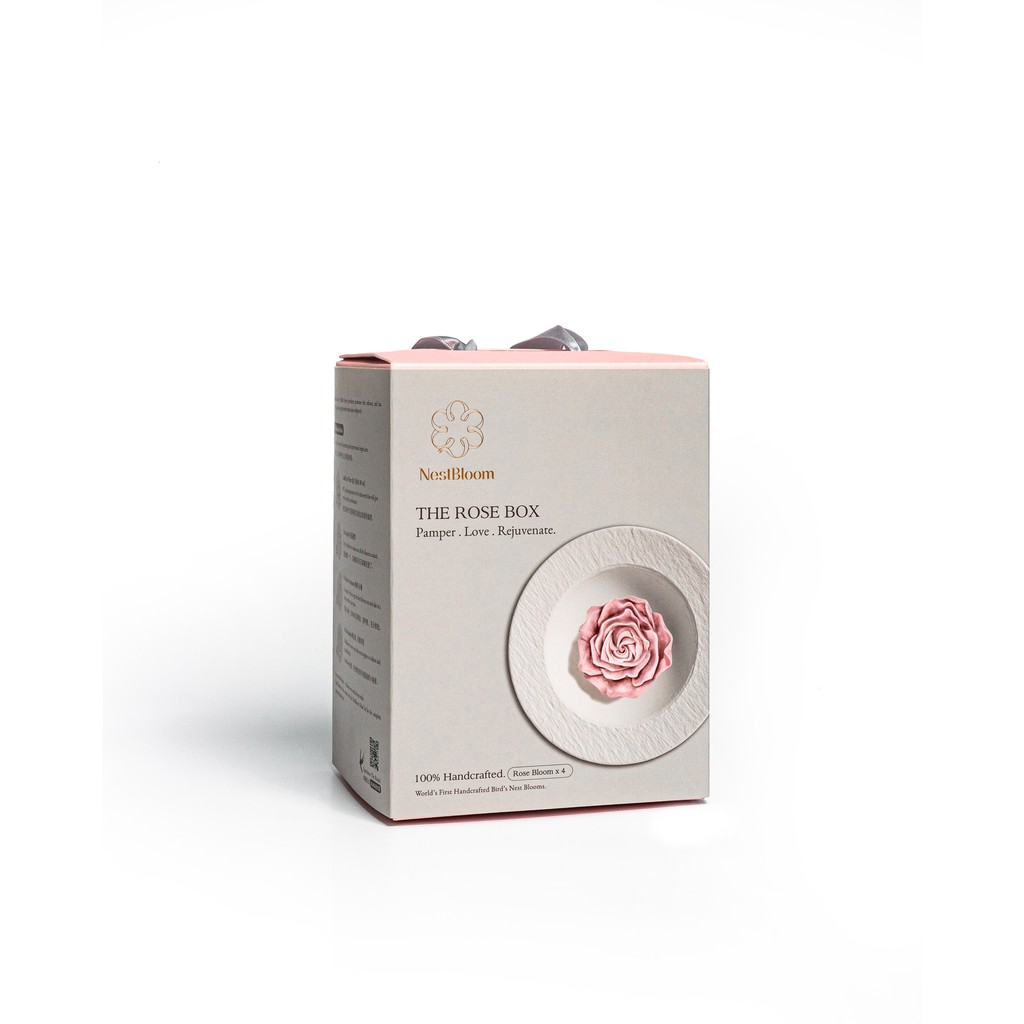 NestBloom - The Rose Box (4 x Rose Almond Bloom Bird's Nest) | Shopee ...