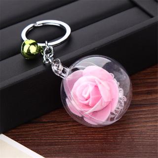 TIK TOK Rose Flower Key Pendant Metal Bell Keychain | Shopee Singapore