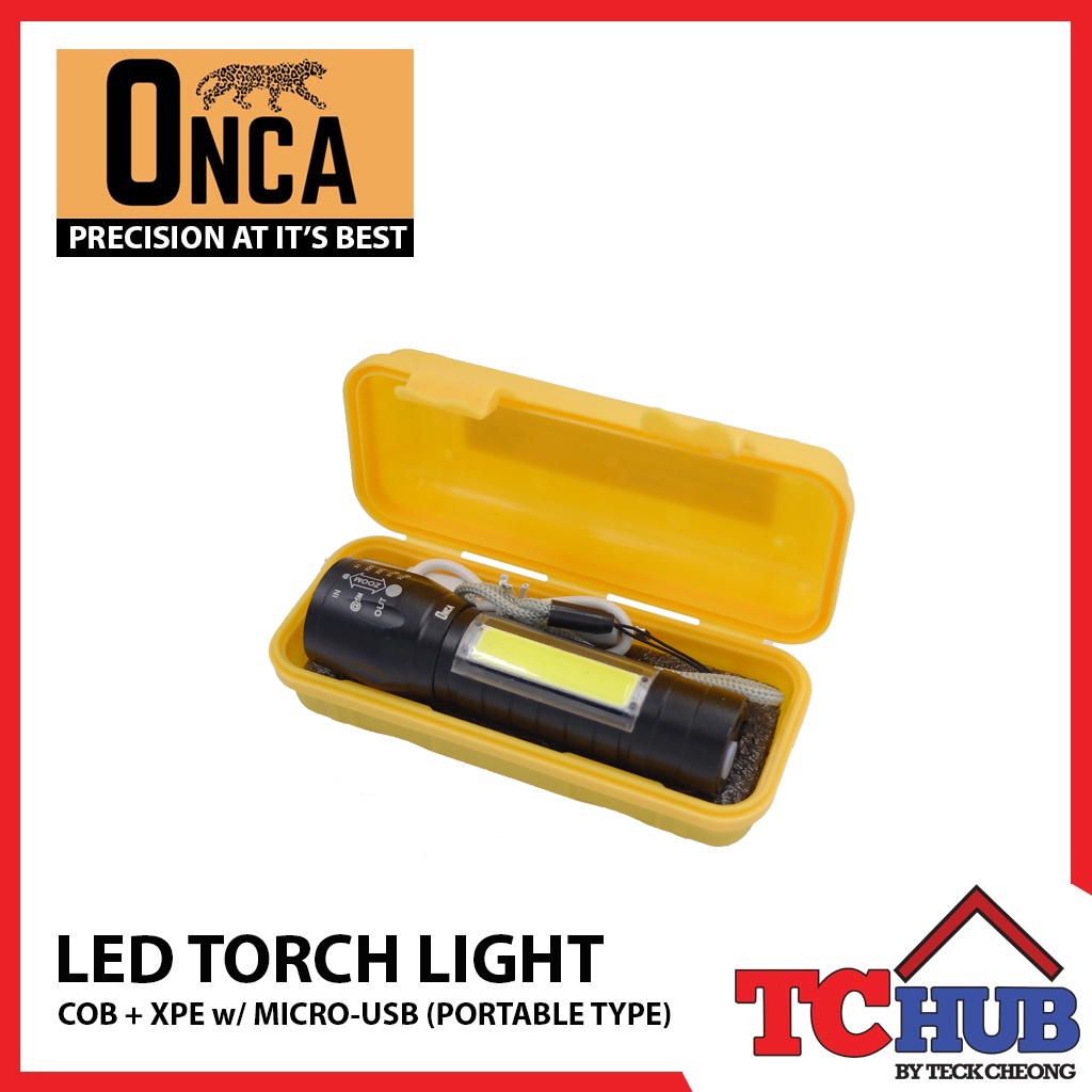 [ONCA] Multi-Purpose LED Torchlight (XPE + COB) | Shopee Singapore