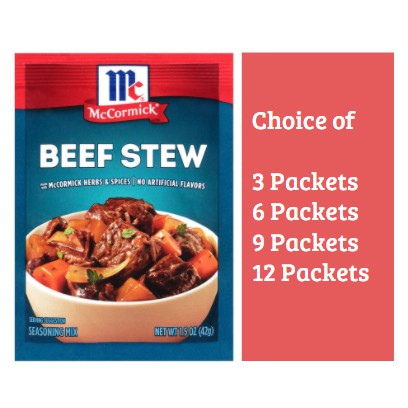 ☘️1.5oz (42g) per Packet McCormick Classic Beef Stew Seasoning Mix ...
