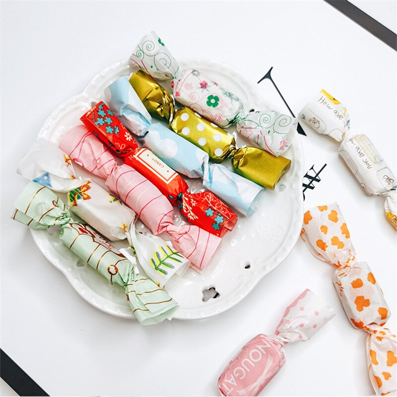 100 Pcs/Lot DIY Handmade New Style Xmas Party Nougat Candy Packaging ...