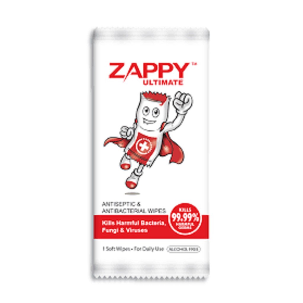 Zappy Ultimate Antiseptic Wipes 1s x 100 Sheets | Shopee Singapore