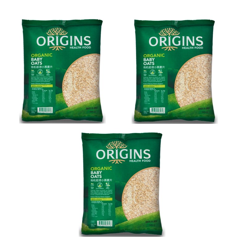 [Bundle of 3] Origins Organic Baby Oats 500G - Origins | Shopee Singapore