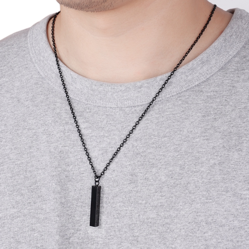 Men Stainless Steel Three-Dimensional Pendant Necklace / Fashion ...