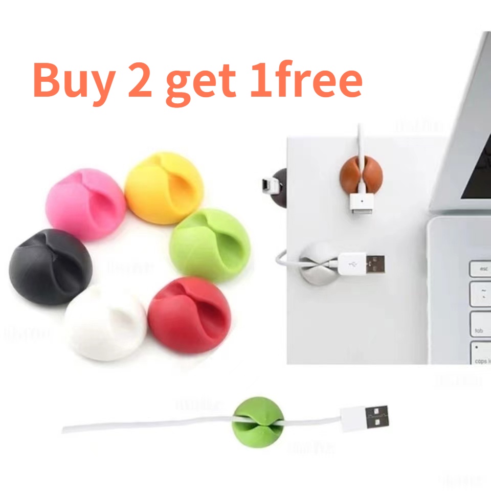Buy 2 To 3 Cable Holder/Device Manager/Desktop Plug Silicone Cord ...