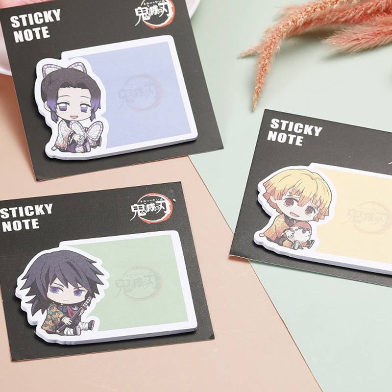 Anime Demon Slayer Kimetsu No Yaiba Memo Pad Message Sticky Notes ...