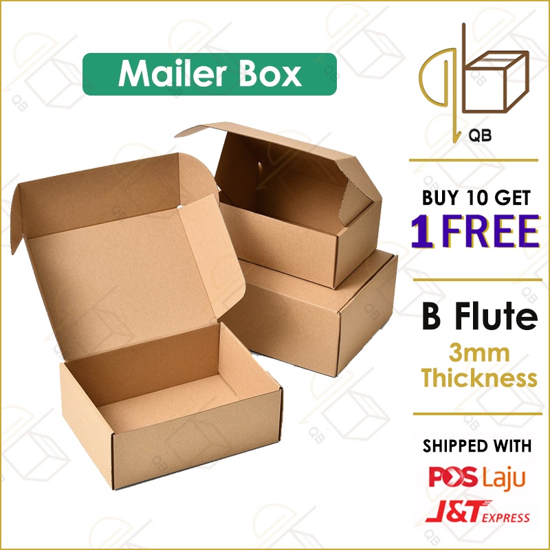 kotak bungkusan packaging box carton box packing box mailer box kotak ...