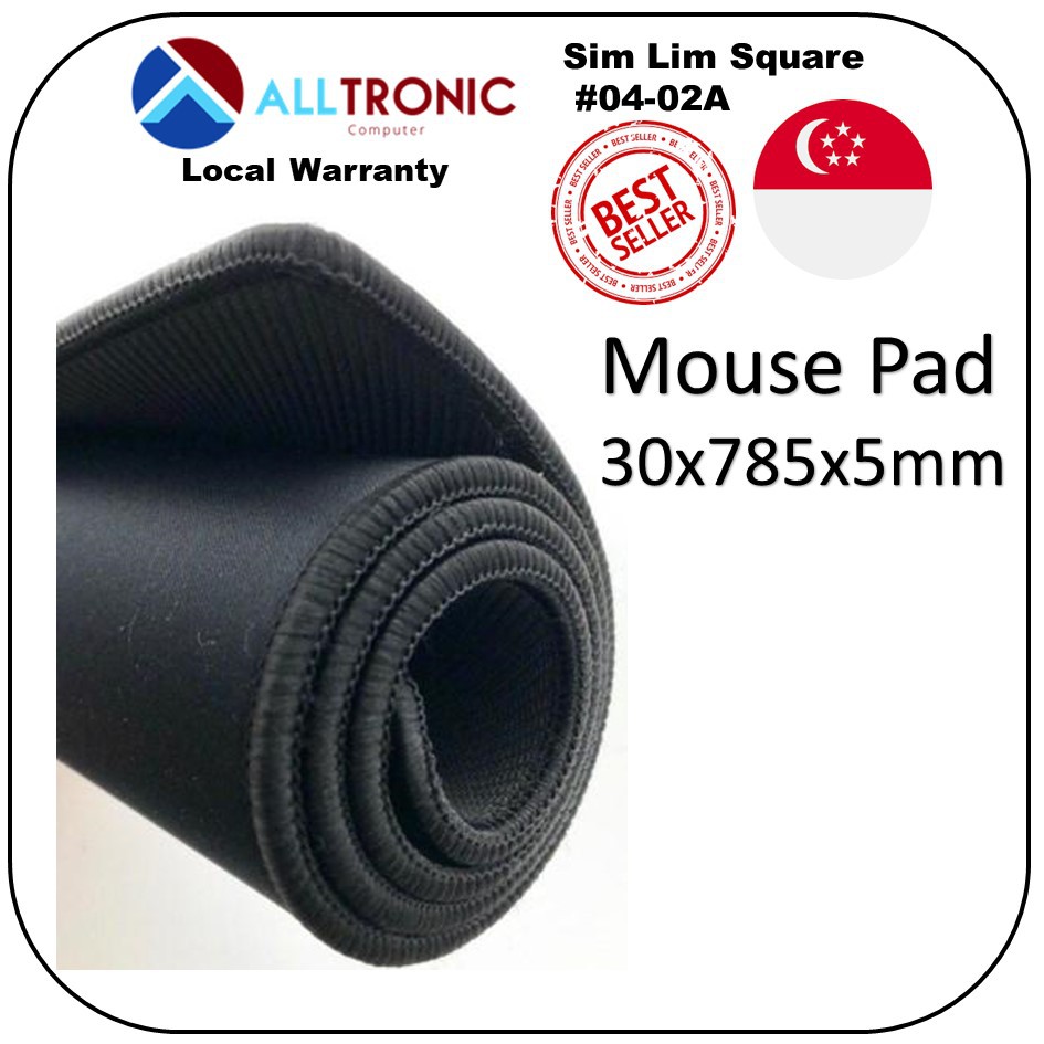 Large Mouse Pad Black 30x785x5mm | Shopee Singapore