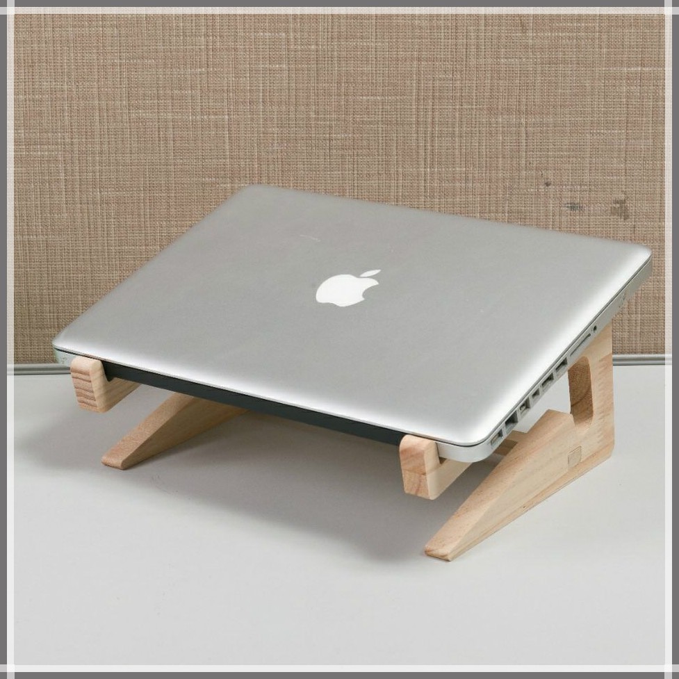 solid wood Laptop stand Computer stand monitor stand | Shopee Singapore