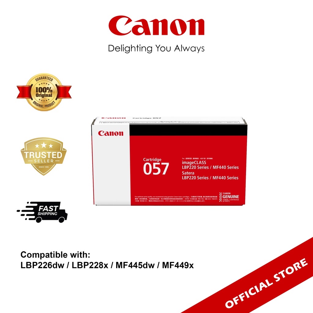 Canon Cart 057 Printer Toner Ink CartridgeLBP226dw / LBP228x / MF445dw ...