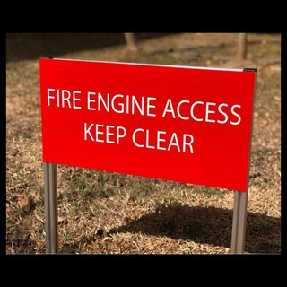 FIRE ENGINE ACCESS SIGN | Shopee Singapore