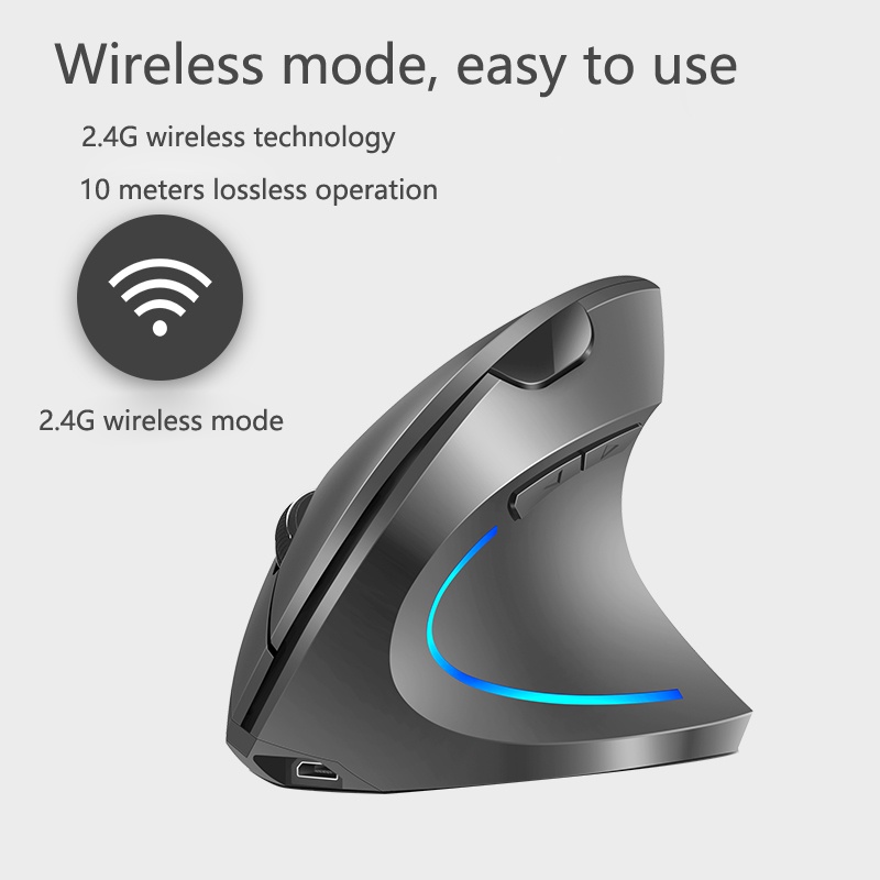 Ergonomic Mouse Wireless Mice,Rechargeable Vertical Mouse with USB ...