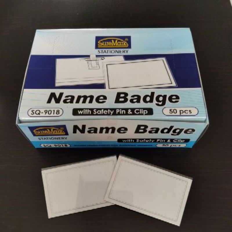Suremark Name Badge SQ-9018 (Box) | Shopee Singapore