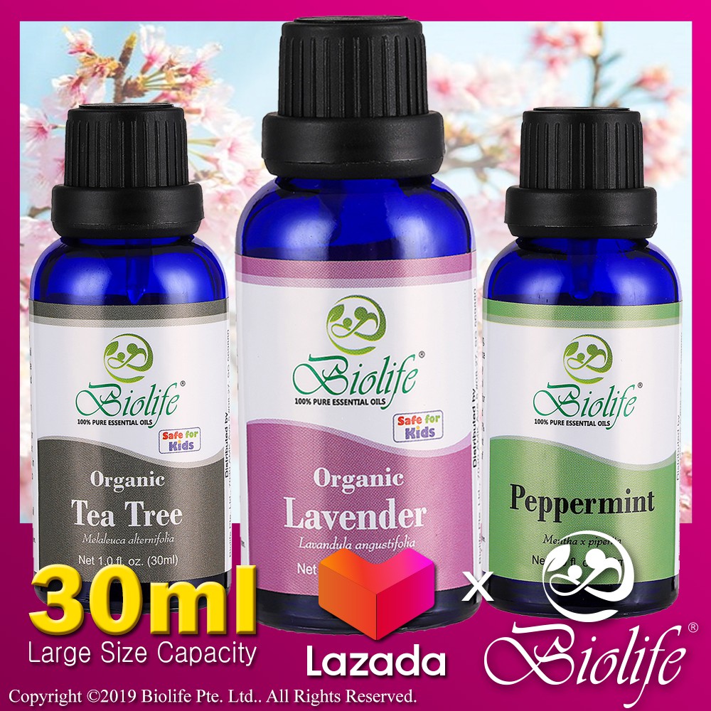 Biolife 100% Pure and Natural Organic Essential Oil with 50+ Scent ...