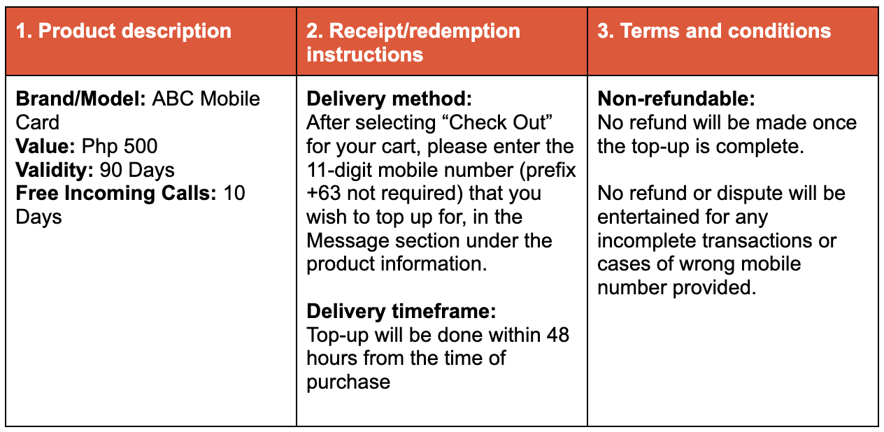 Listing guidelines for digital products and services | Shopee PH Seller ...