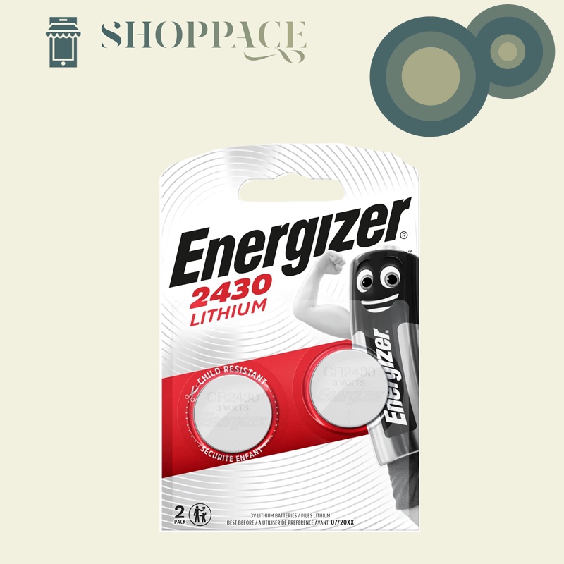 Energizer CR2430 2430 lithium batteries button cell - 2 pieces per Pack ...