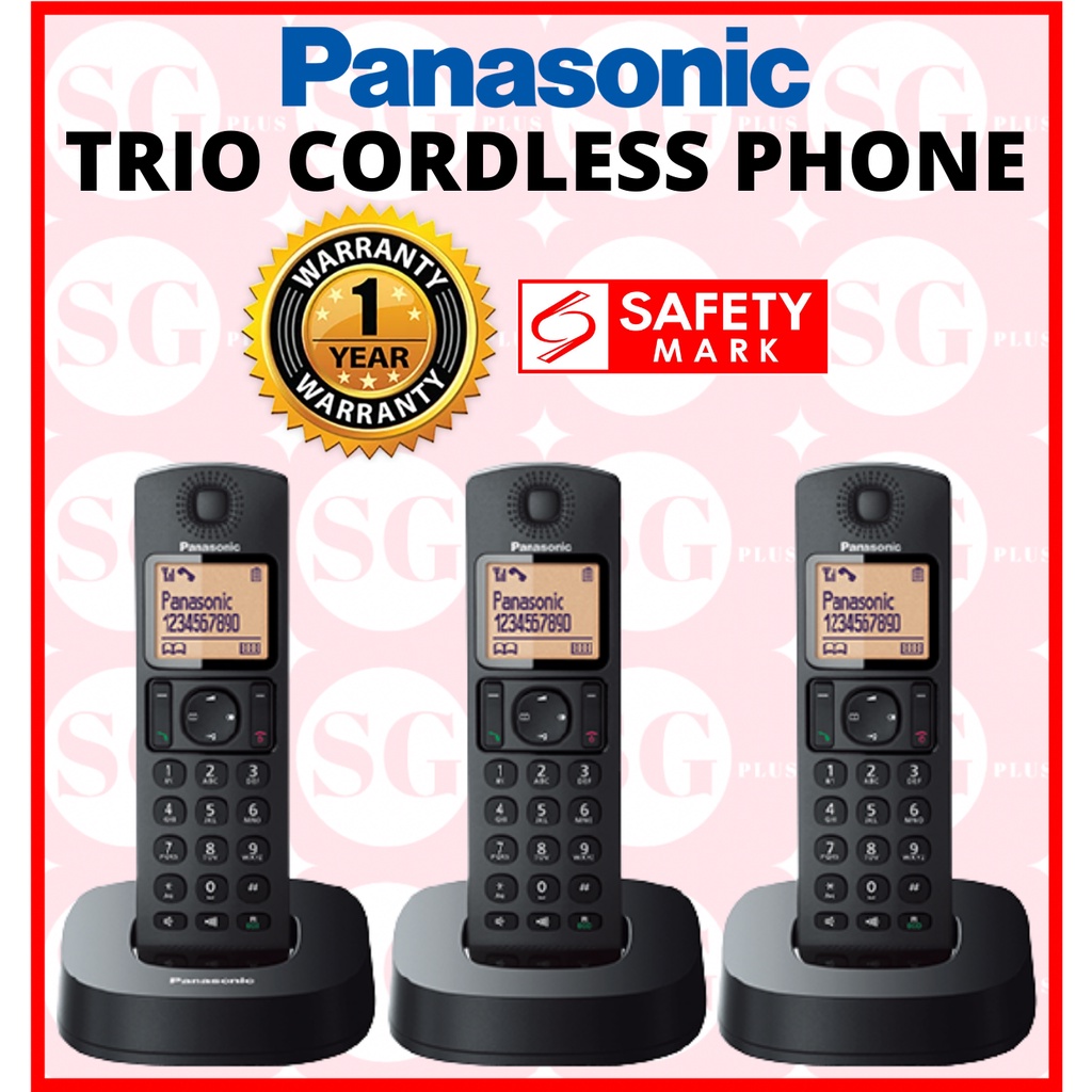 Panasonic KX-TGC313 Trio Cordless Phone | Shopee Singapore