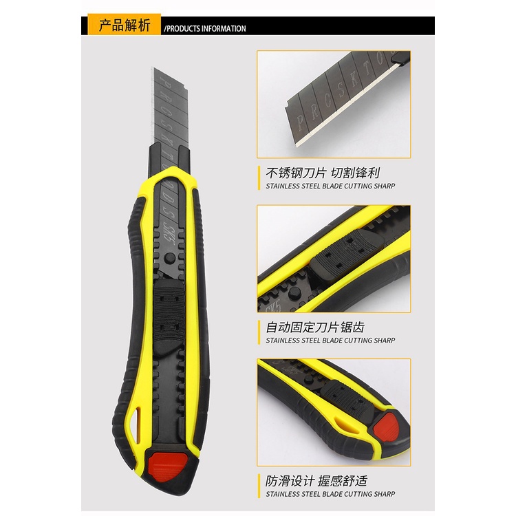 SUOSOK Utility Knife Build in Heavy Duty Knife Stainless Steel Shell ...