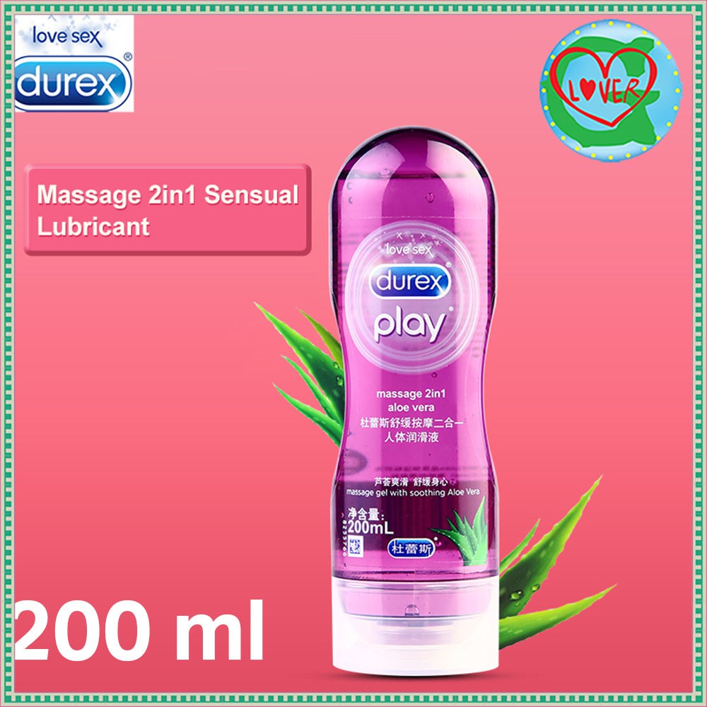 Durex 200ml Play 2in1 Aloe Vera Sex Lubricant Massage Shopee Singapore