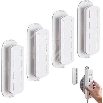 Wall-Mounted Self Adhesive Power Cord Extension | Shopee Singapore