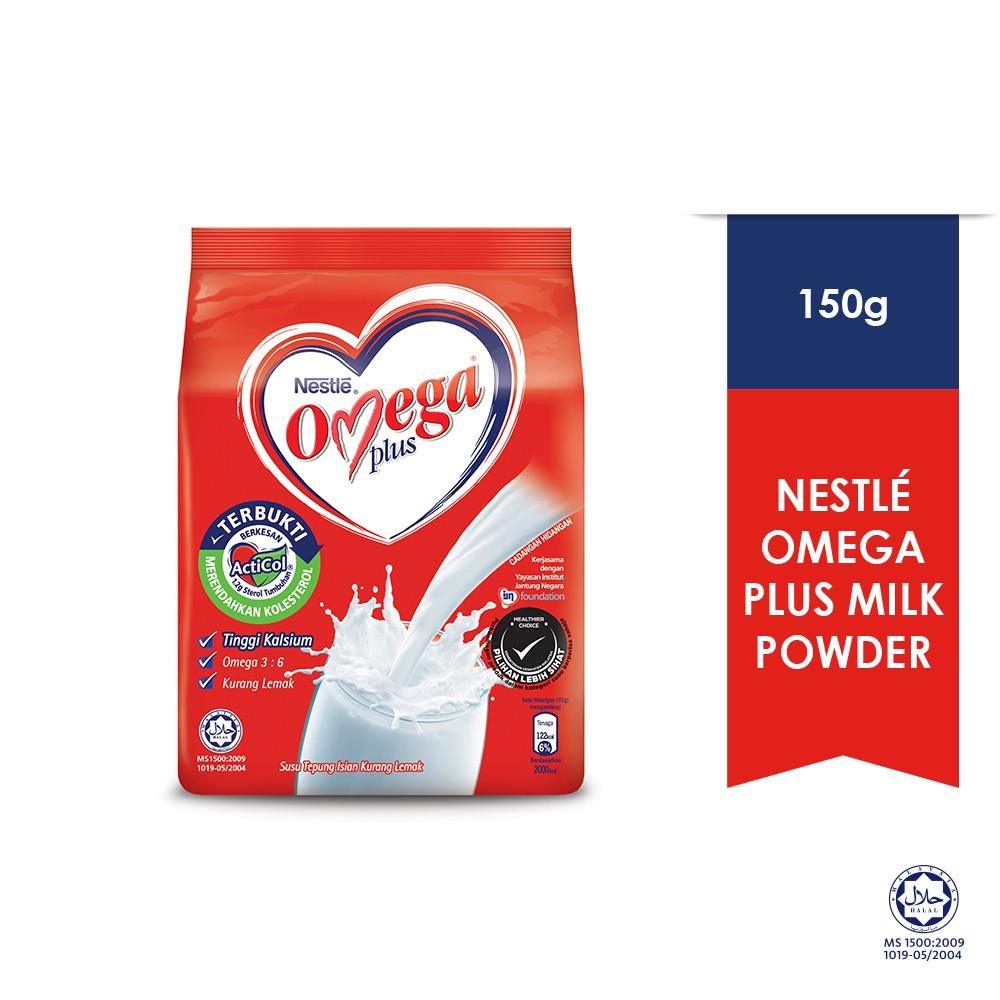 NESTLE OMEGA PLUS Milk Powder Softpack 150g | Shopee Singapore