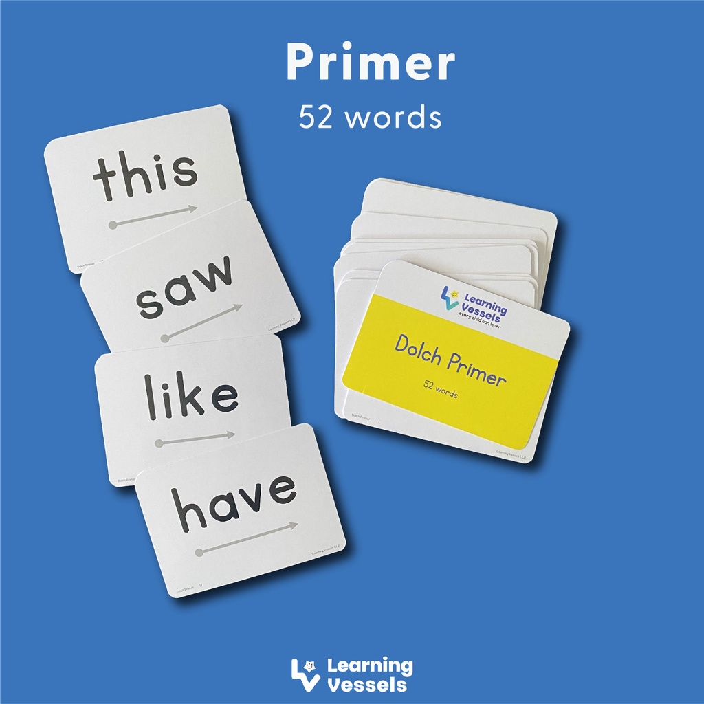 Primer Sight Words Flash Cards *SG seller* preschool dolch list sight ...